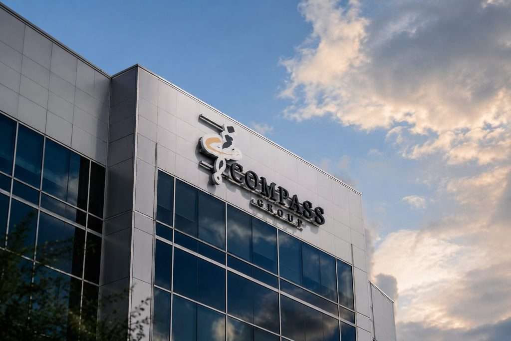 Compass Group Drops 1.7% as Stock Goes Ex-Dividend; FTSE 100 Down